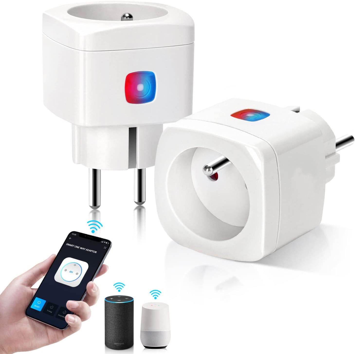 deal - Pack de 2 Aigostar Prises Connectée Alexa, Mini Smart Power Plug ...
