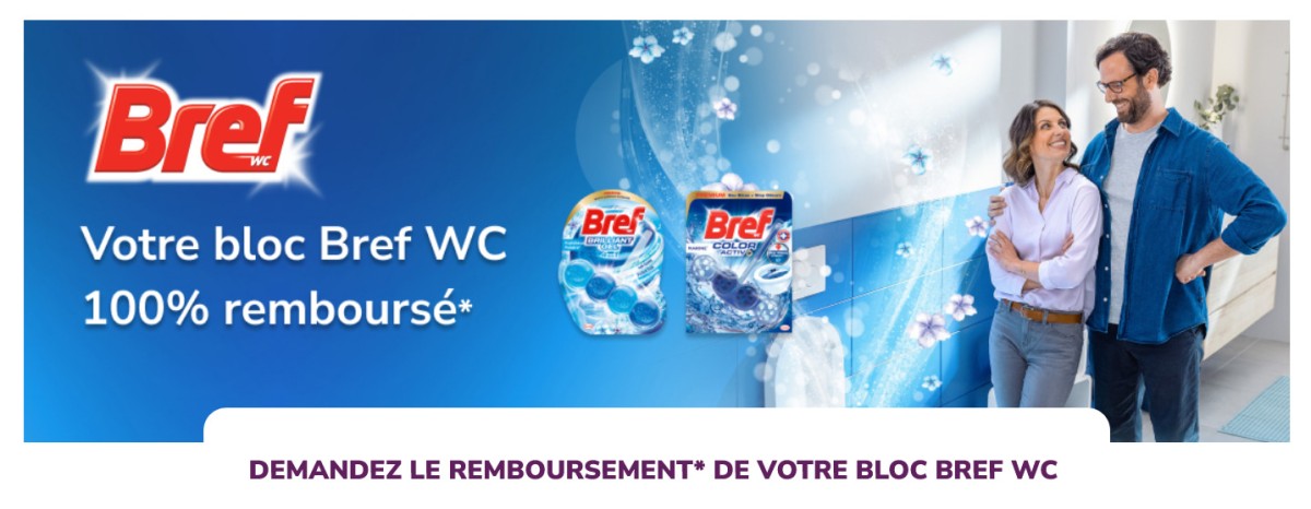 Bon Plan Bref WC 100% Remboursé - Offre Limitée