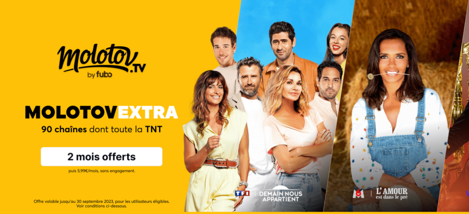 Bon Plan 2 Mois Gratuits de Molotov Extra avec Amazon