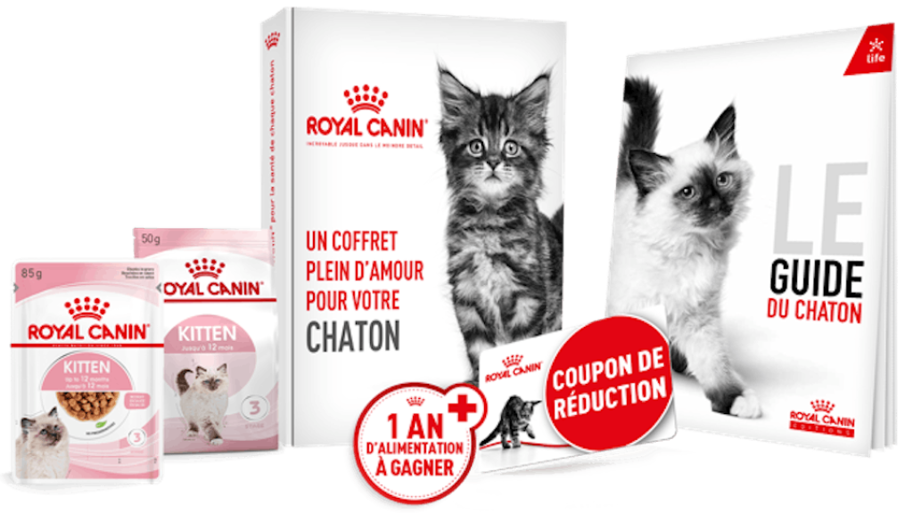 Coffret Découverte Chaton Gratuit chez Royal Canin