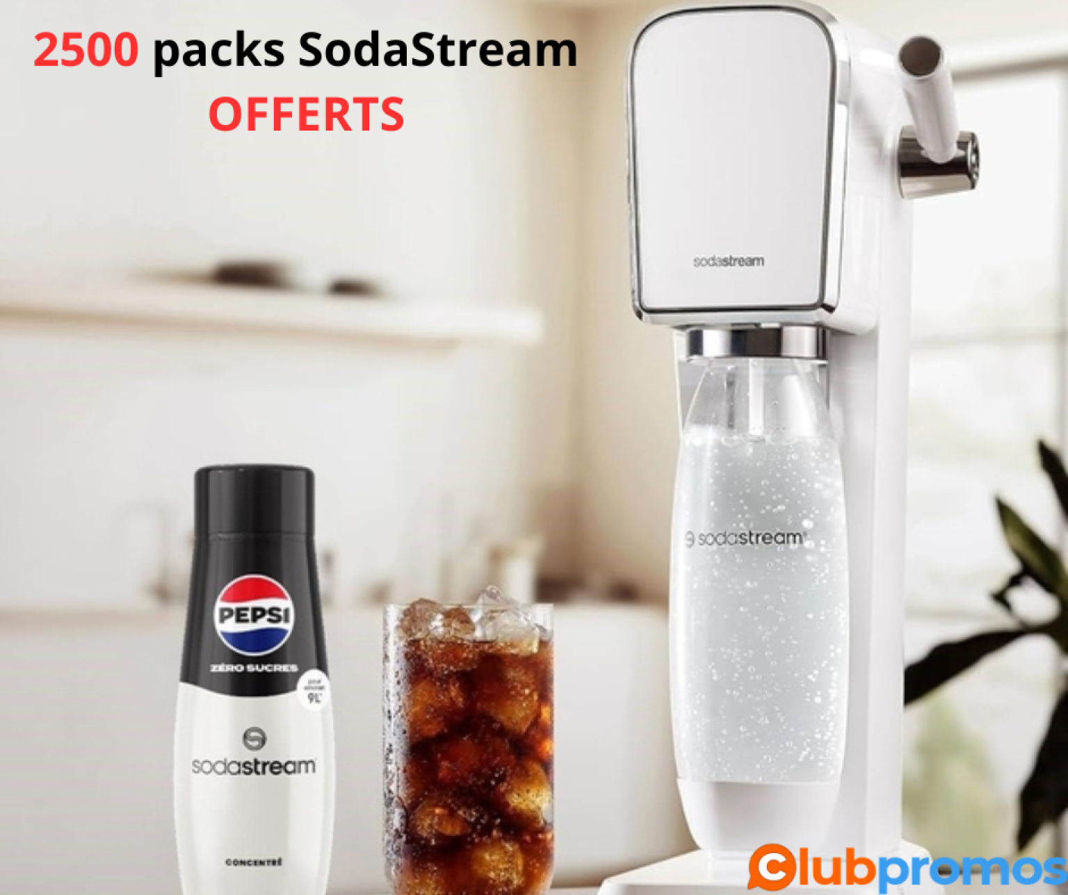 Packs SodaStream Gratuits : Testez Vos Boissons Pétillantes